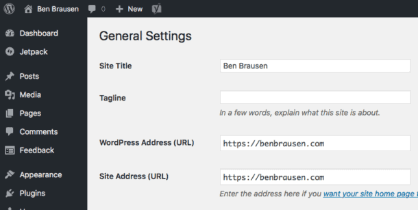 A Super Simple Guide To Going Secure (HTTPS) On WordPress - Ben Brausen